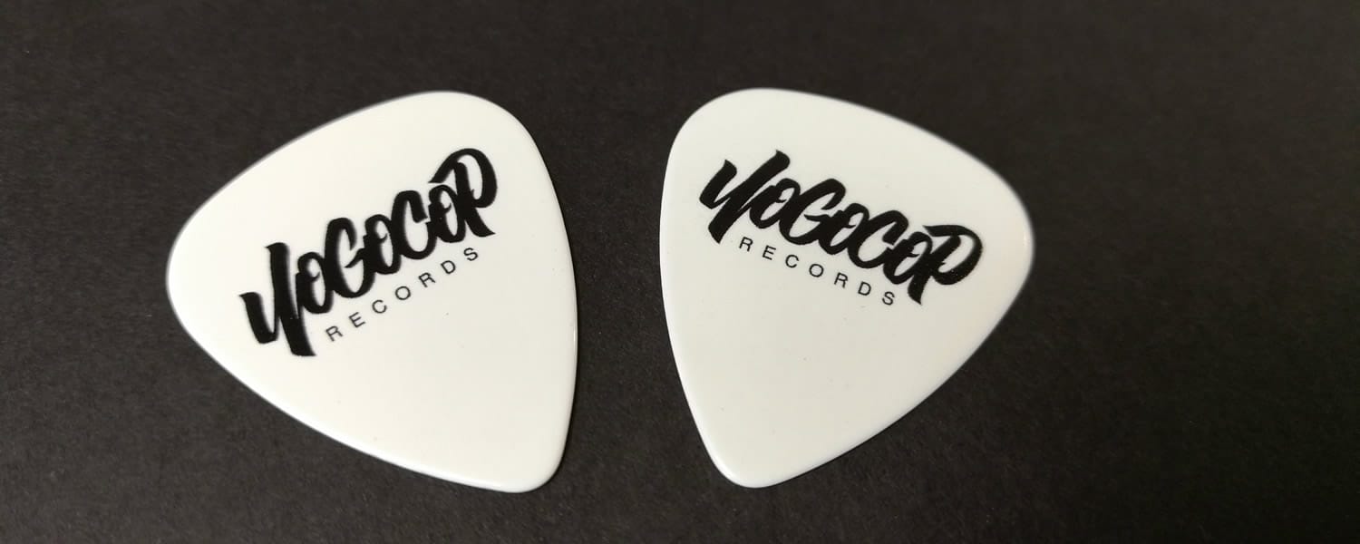 Custom printed guitar plectrums - Printed Plectrums