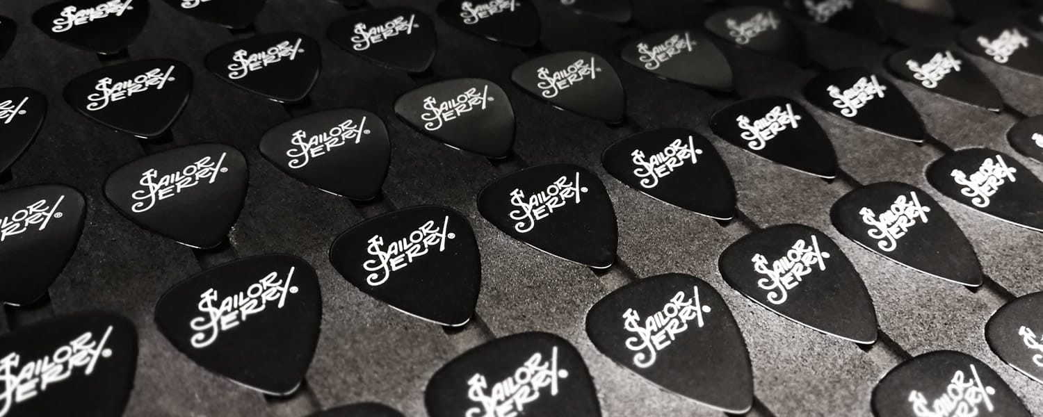 Custom printed guitar plectrums - Printed Plectrums