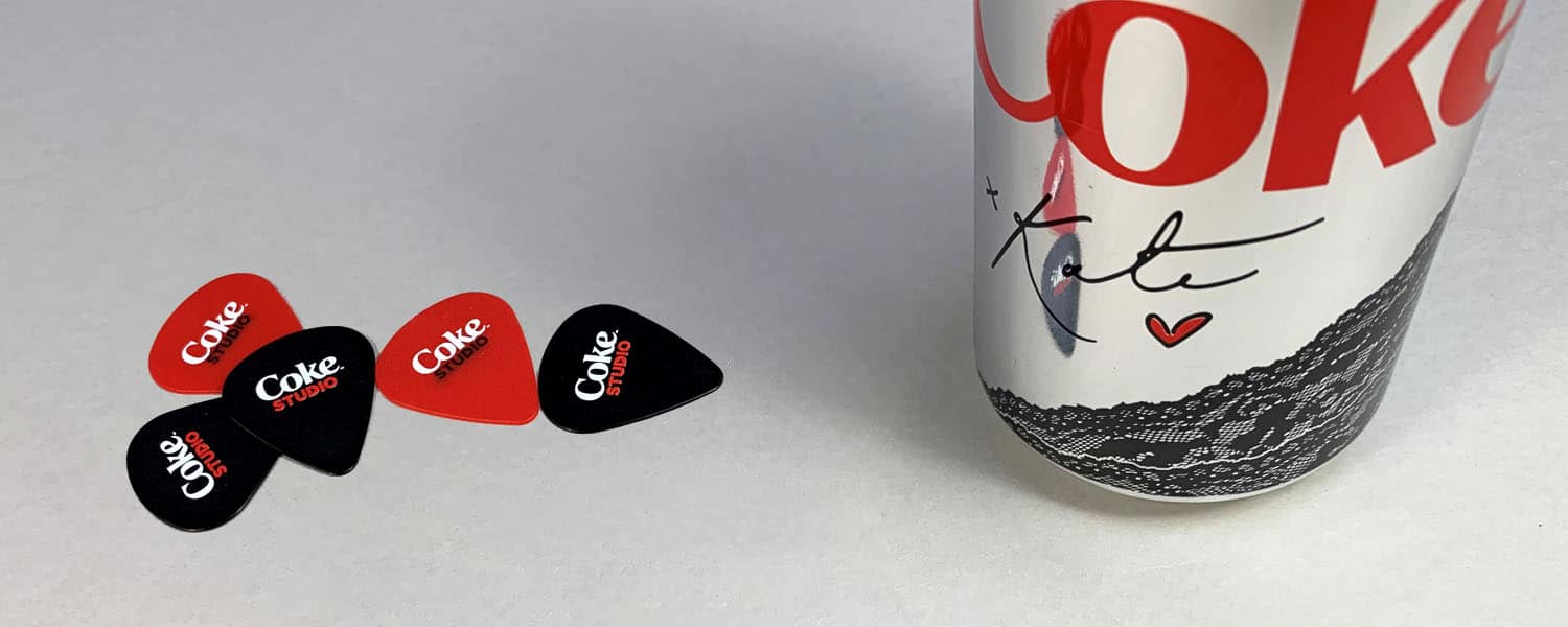 Custom printed guitar plectrums - Printed Plectrums