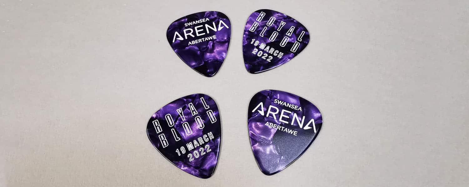 Custom printed guitar plectrums - Printed Plectrums