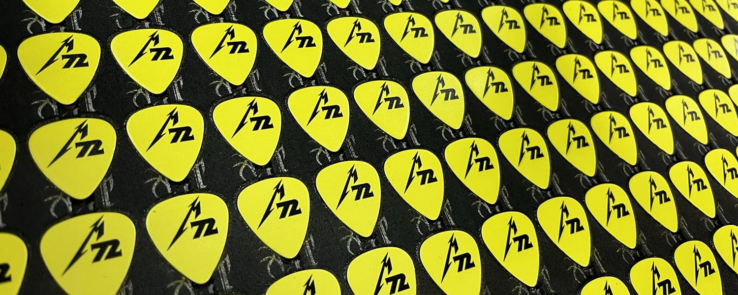 Custom printed guitar plectrums - Printed Plectrums